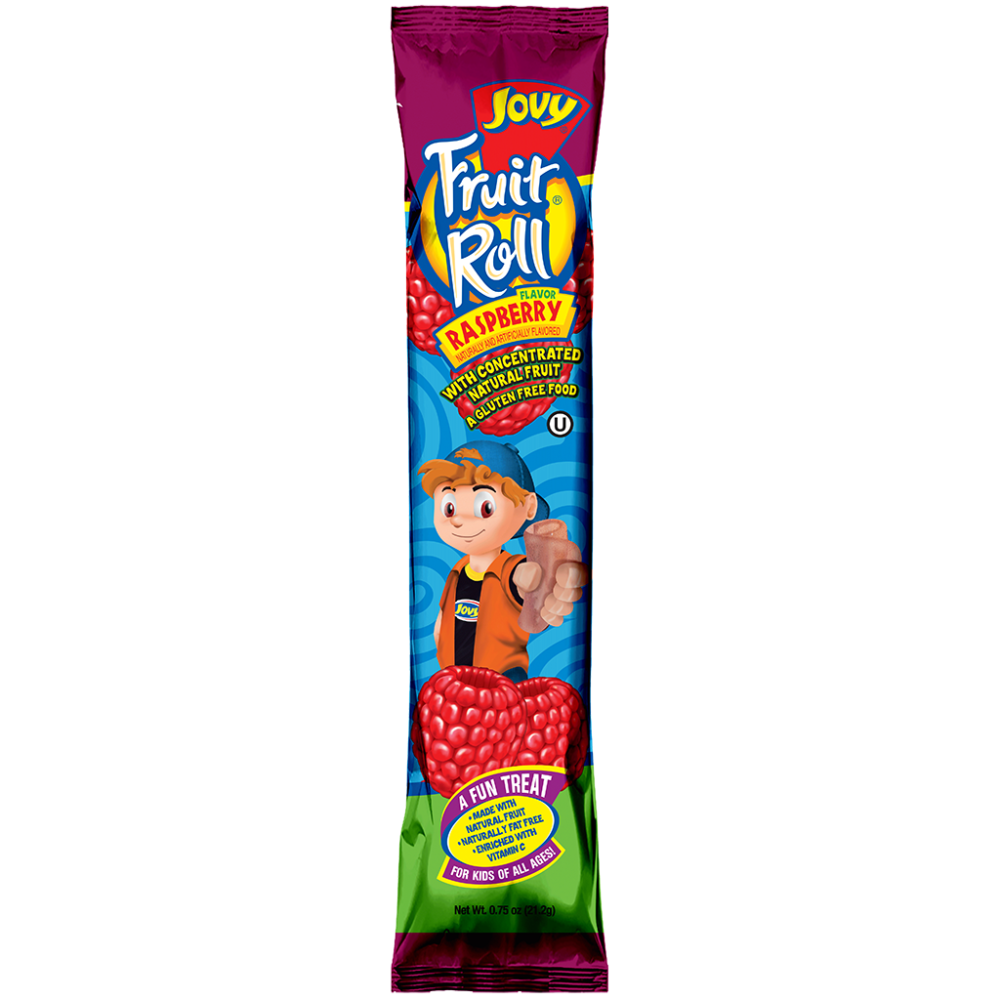 FRUIT ROLL RASPBERRY – Jovy Candy